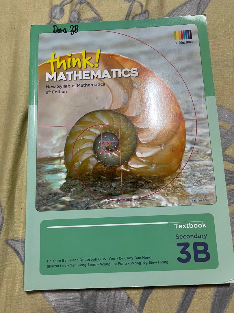 Think! Mathematics Secondary 3B Textbook, SL Education, Hobbies & Toys ...
