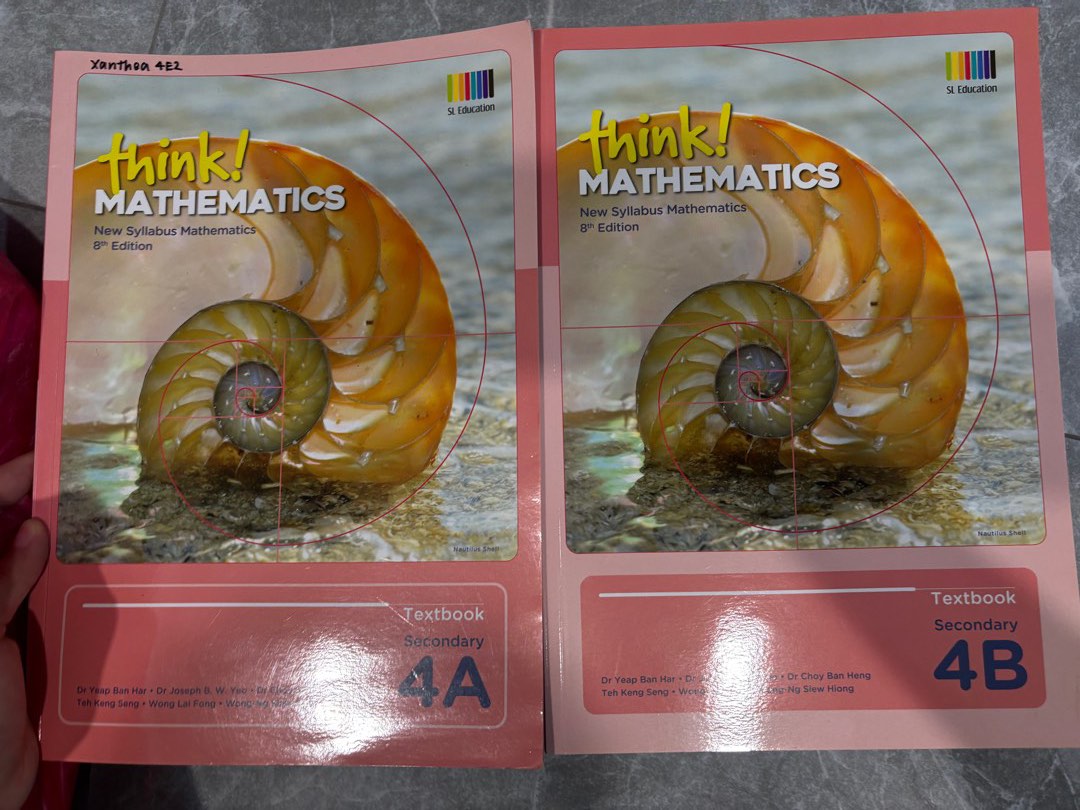 Think! Mathematics Textbook 4A & 4B, Hobbies & Toys, Books & Magazines ...