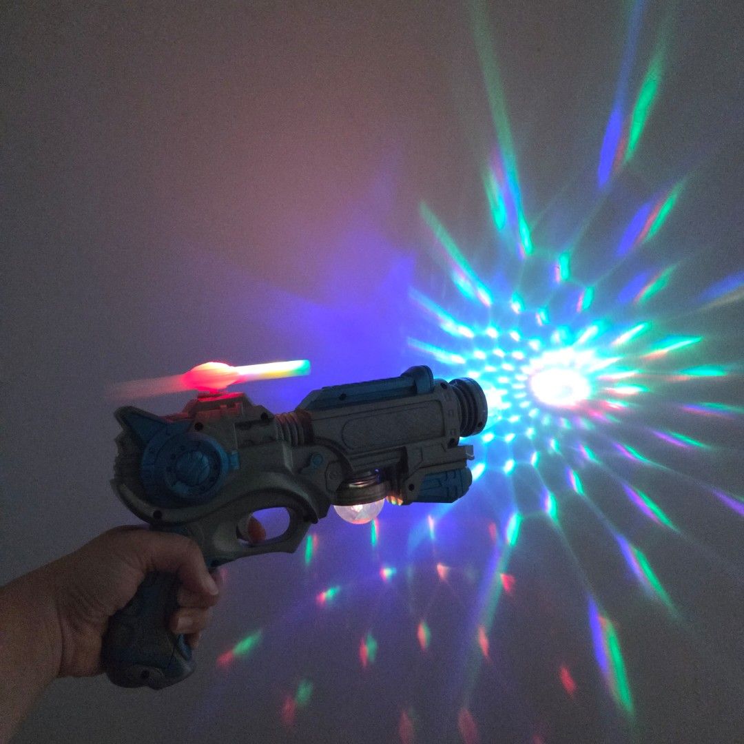 Toy Gun with Propeller,light & music, self pickup or lalamove, Hobbies ...