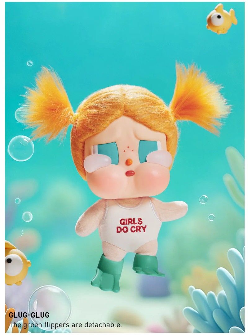 Wts GLUG GLUG Crybaby vacation mode on vinyl plush pendant keychain bag ...