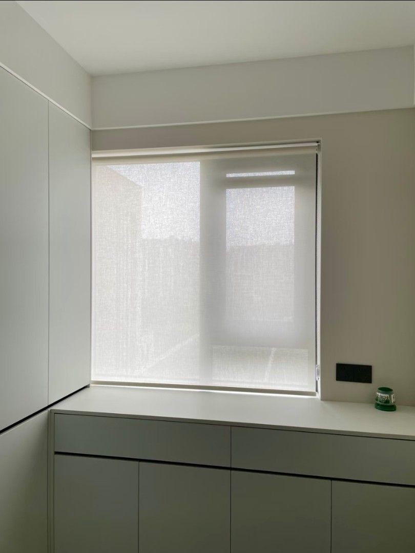 Indoor Rollerblind, Home Services, Renovations, Curtains & Blinds on Carousell