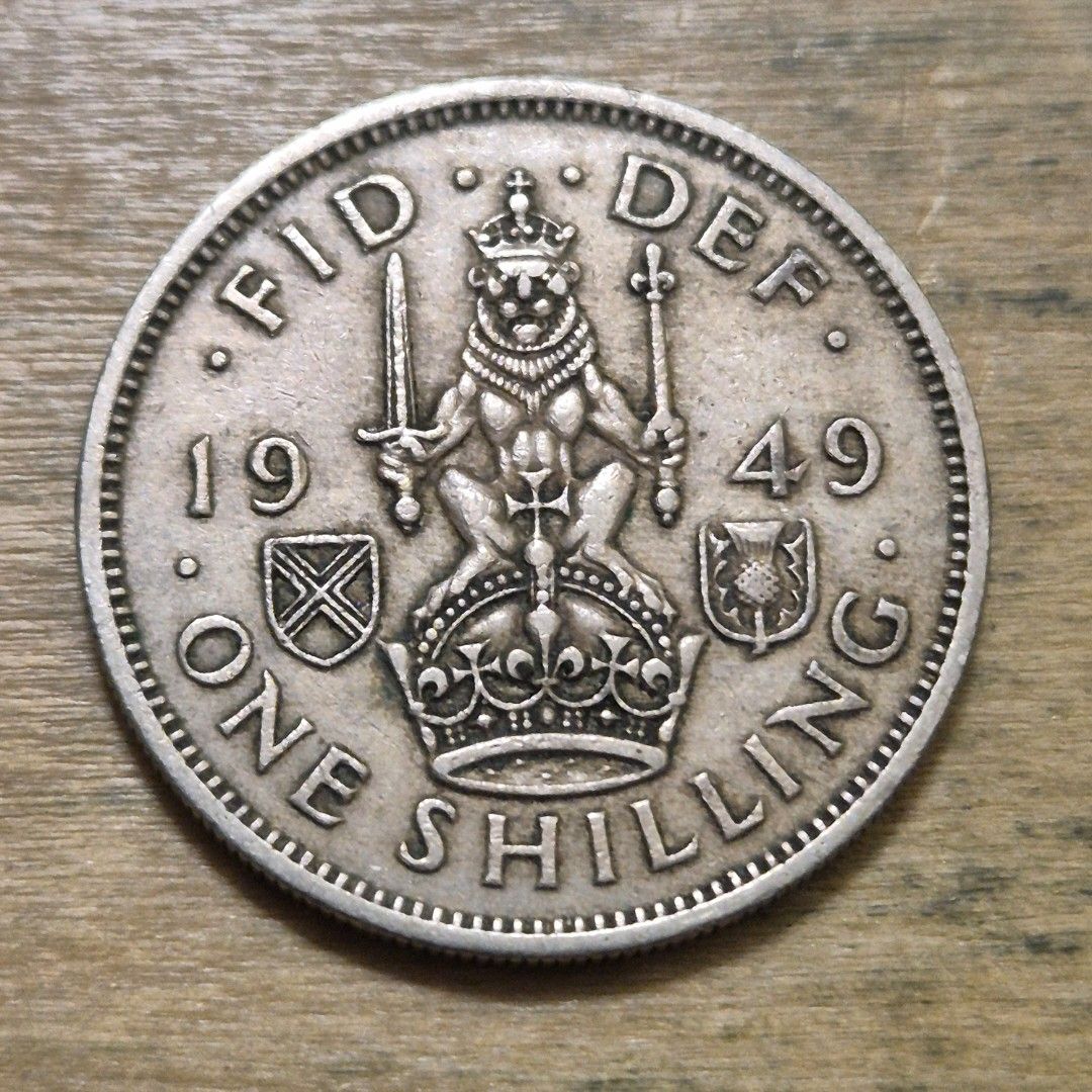 1949 Great Britain King George VI Shilling Coin, Hobbies & Toys ...