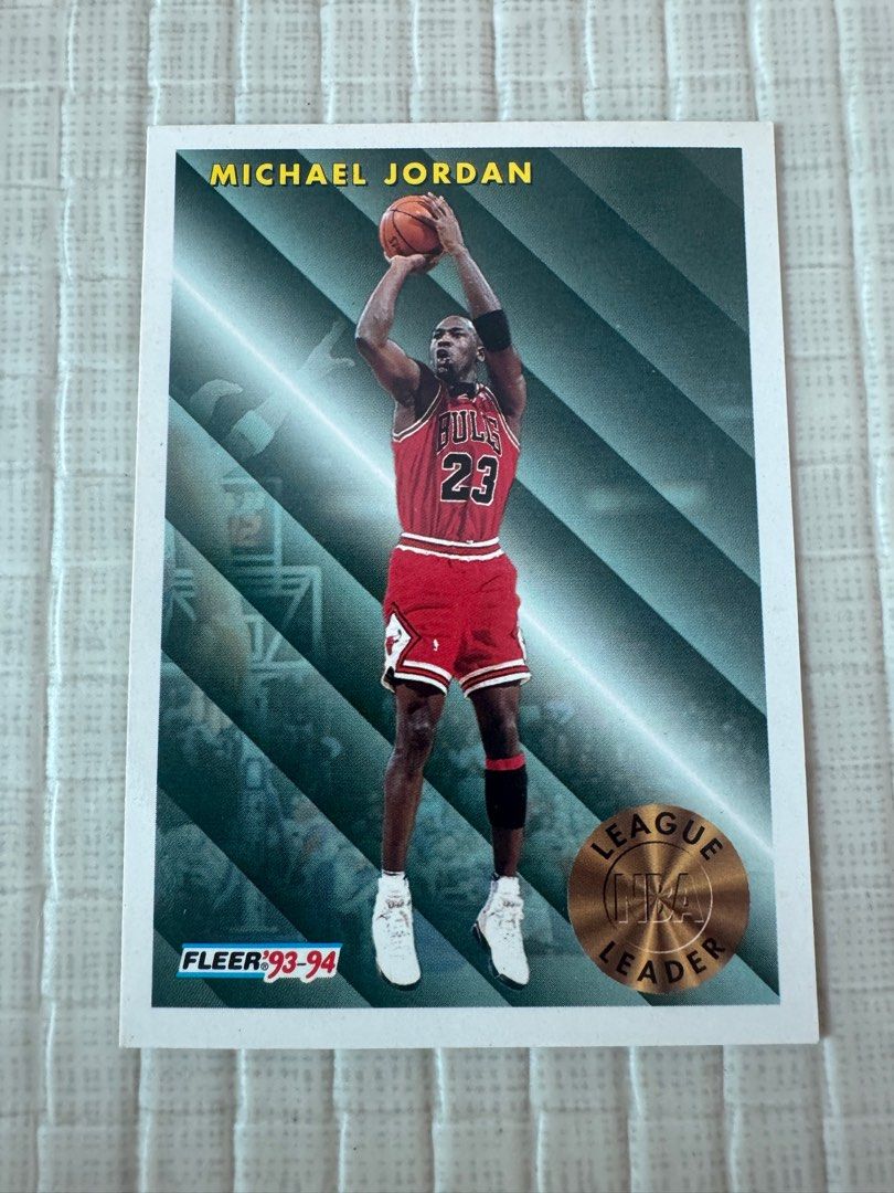 1993-94 Fleer Michael Jordan League Leader Card, Hobbies & Toys, Toys ...