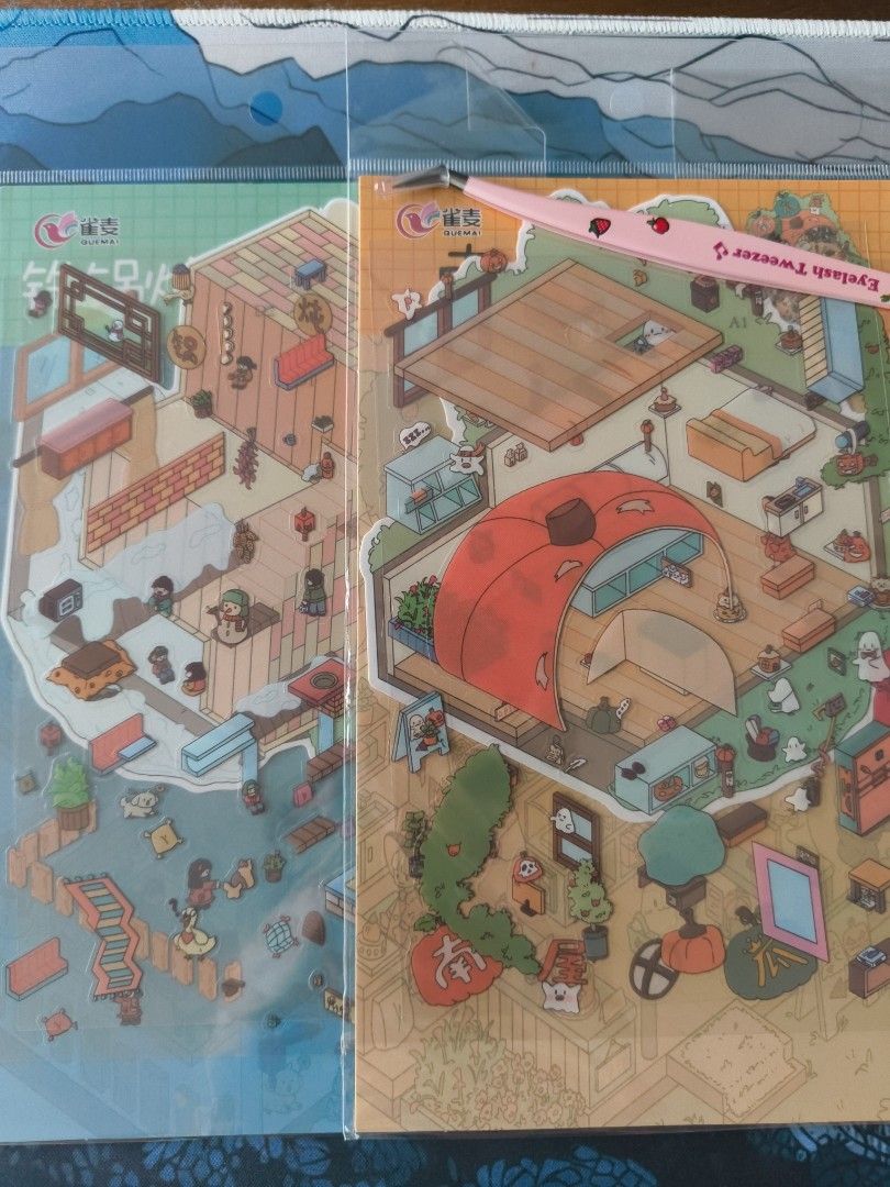 3D Landscape DIY Sticker Sheets, Hobbies & Toys, Stationery & Craft ...