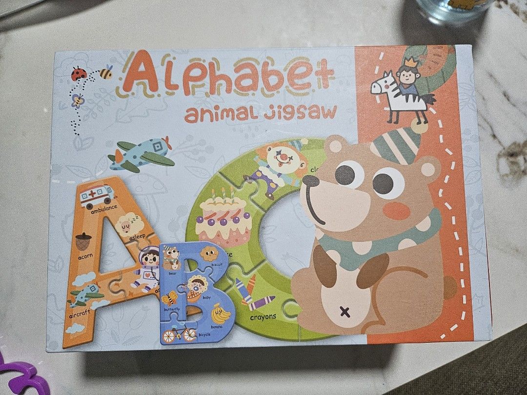 Alphabet Animal Jigsaw Puzzle, Hobbies & Toys, Toys & Games on Carousell
