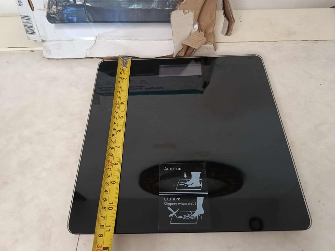 ANKO, Slimline Glass Digital Bathroom Scale, Furniture & Home Living ...