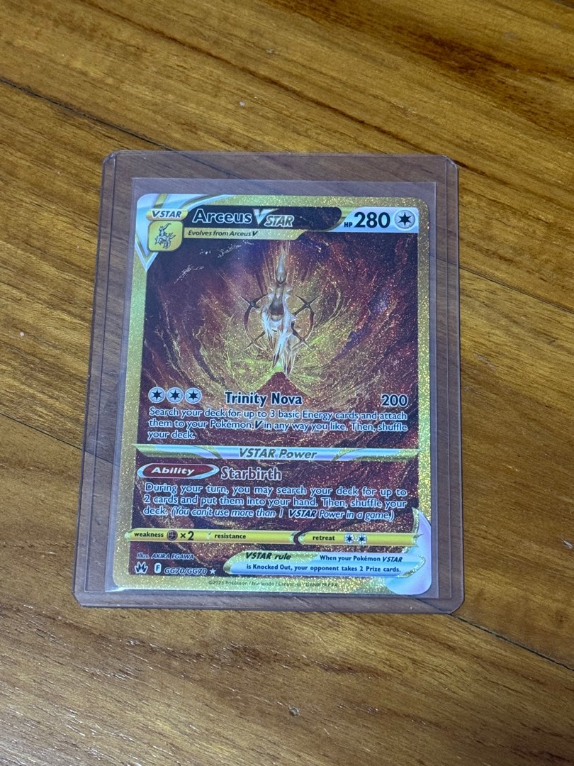 Arceus VSTAR Gold GG70, Hobbies & Toys, Toys & Games on Carousell