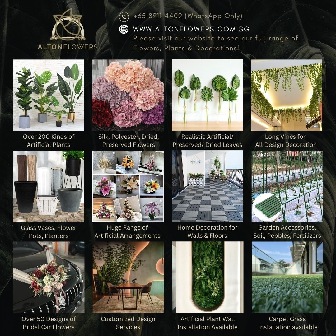 Artificial rose bush features seven full, Flower, Home Office Garden ...