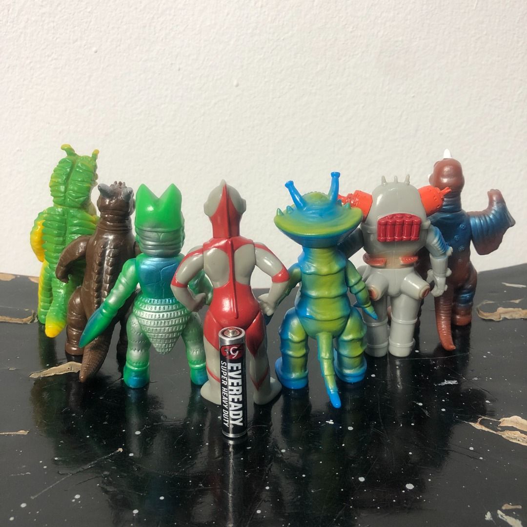 Bullmark Ultraman Hayata & Kaiju Sofubi Soft Vinyl Figure Tsuburaya ...