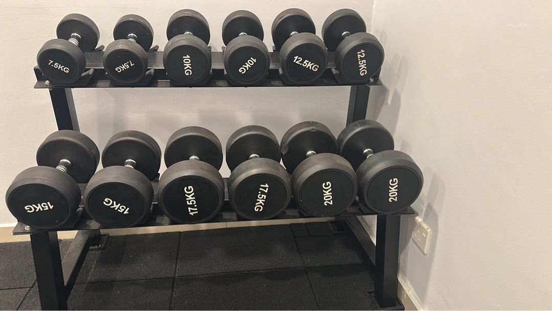 Cable Machine with Dumbbells Set, Sports Equipment, Exercise & Fitness ...