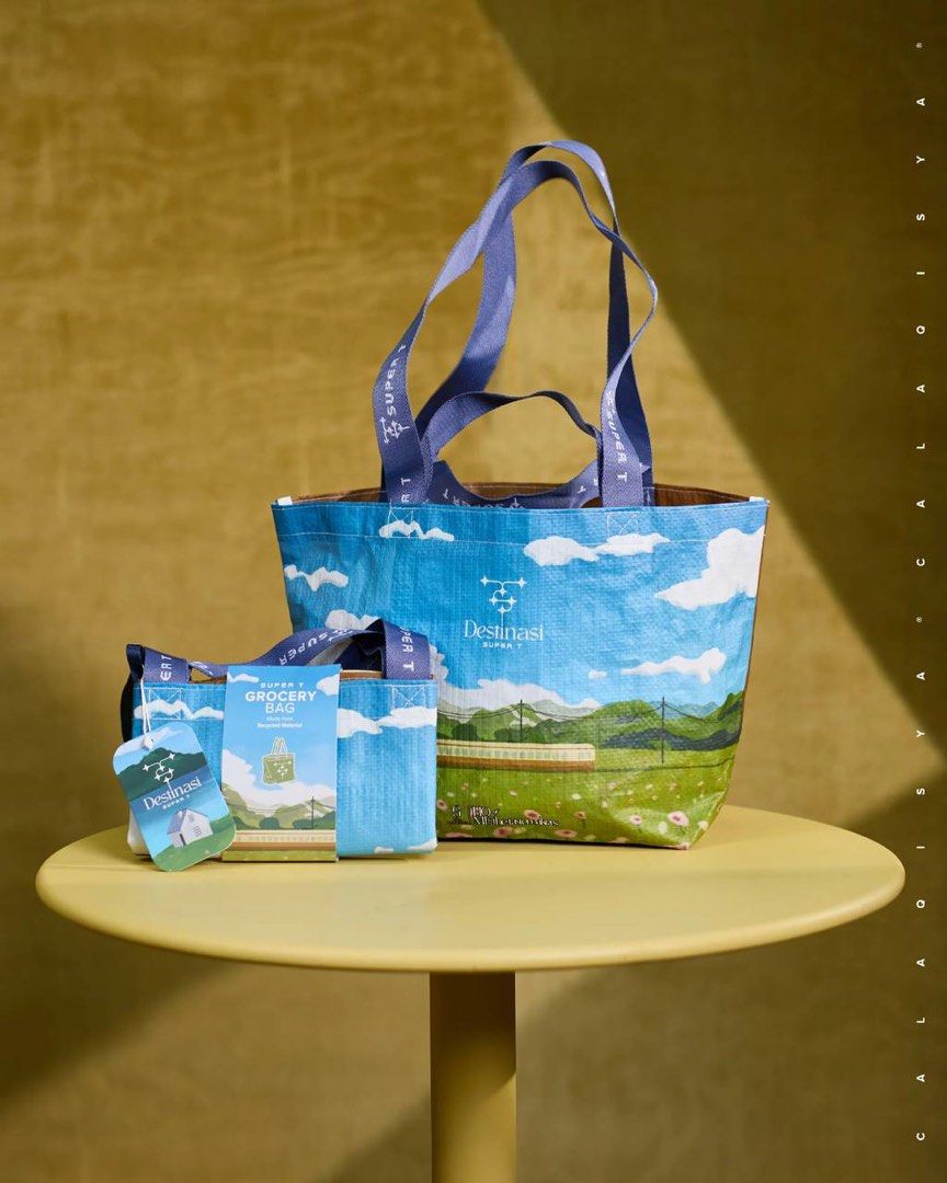 Calaqisya Destinasi Super T Grocery Bag Set, Women's Fashion, Bags ...