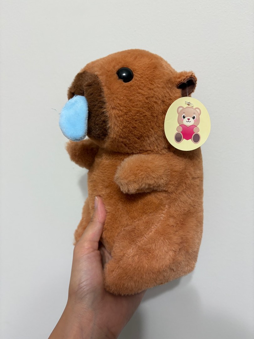Capybara Plush Toy with Retractable Snot, Hobbies & Toys, Toys & Games ...