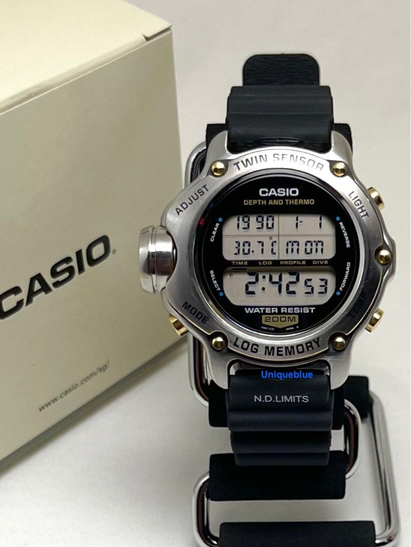 Casio Dep 600 Depth Sensor Air Diver Dive Watch, Men's Fashion, Watches ...