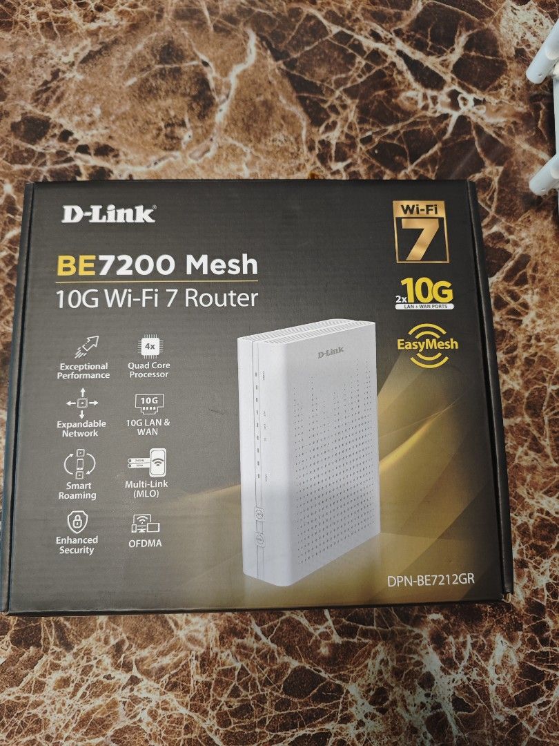 D-Link BE7200 Mesh 10G Wi-Fi 7 Router, Computers & Tech, Parts ...