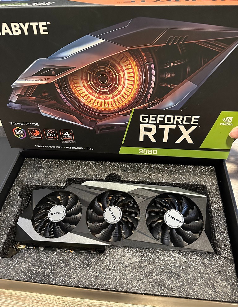 GIGABYTE RTX 3080 Gaming OC 10GB Triple Fan RTX3080 FULL BOX SET ...