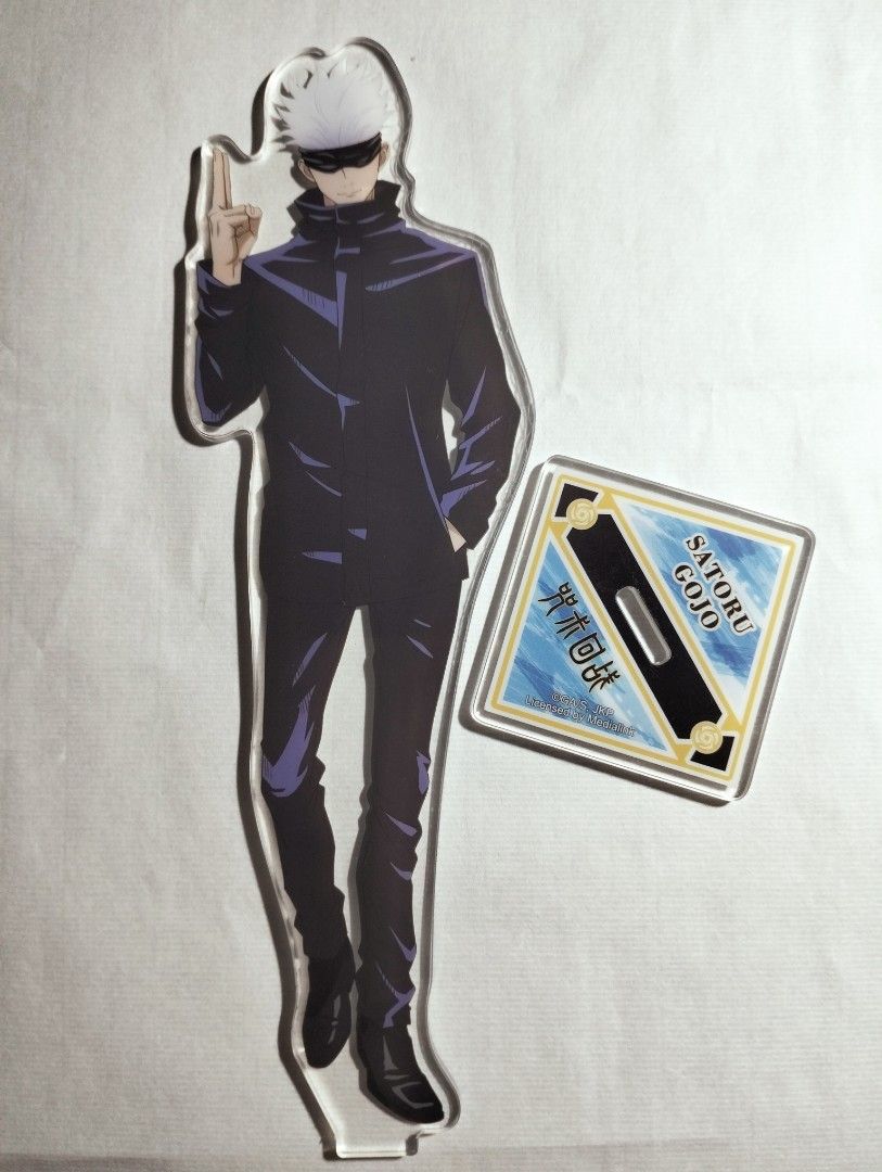 Gojo Satoru stand (acrylic) and kayou jujutsu kaisen cards set ...