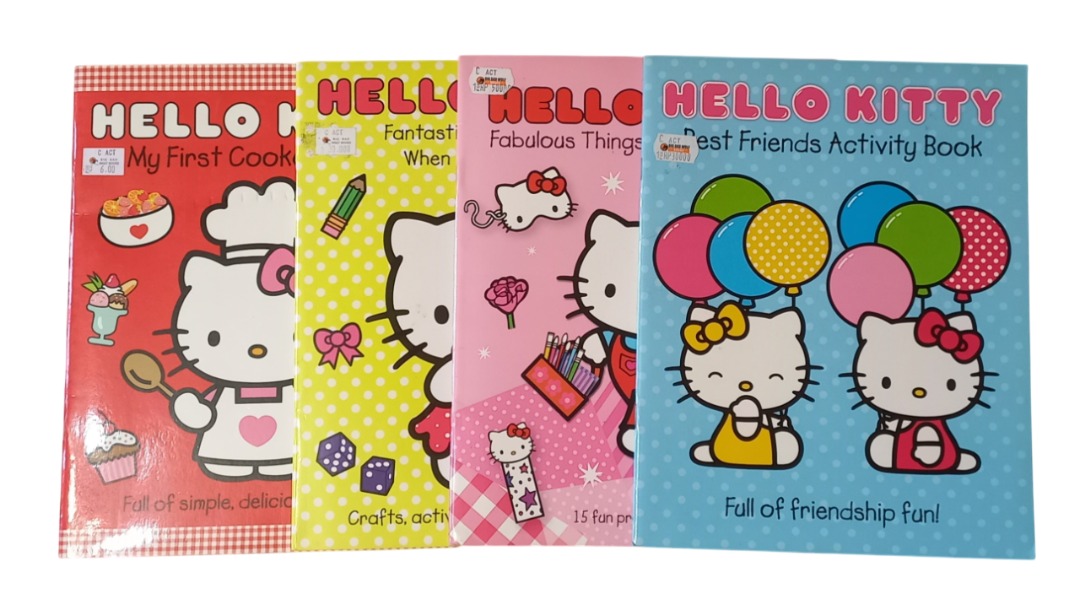 Hello Kitty Super Fun Activity Books (Set of 5), Hobbies & Toys, Books ...
