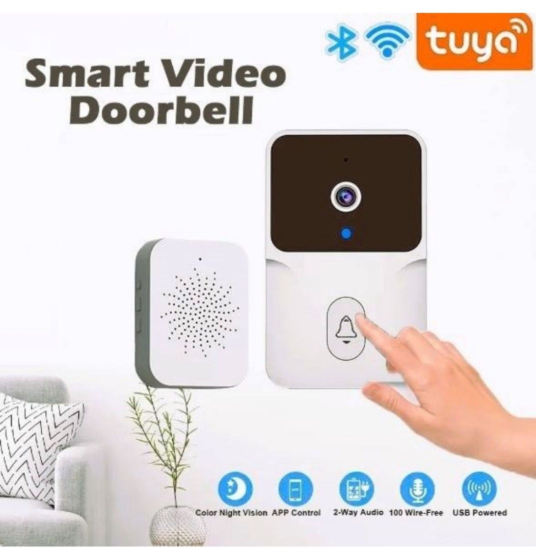 Immediate Pickup Delivery!* Wireless Smart Video Camera Doorbell Tuya ...