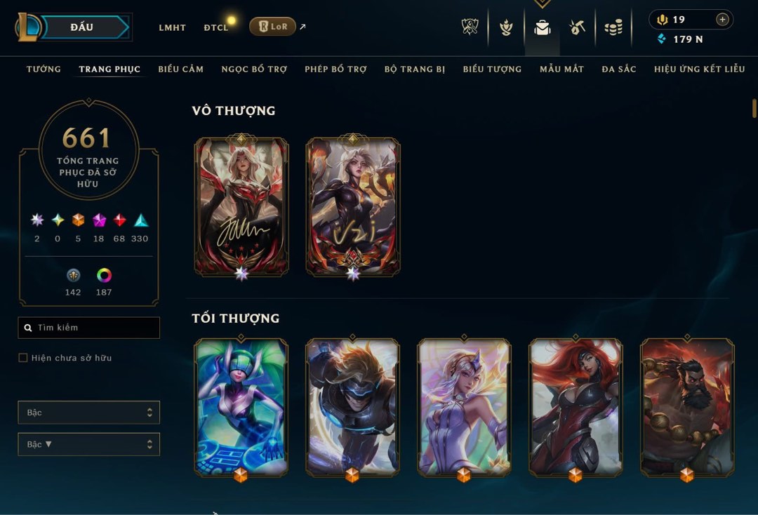 immortalised legend ahri + immortalised legend kaisa + 600+ skins ...
