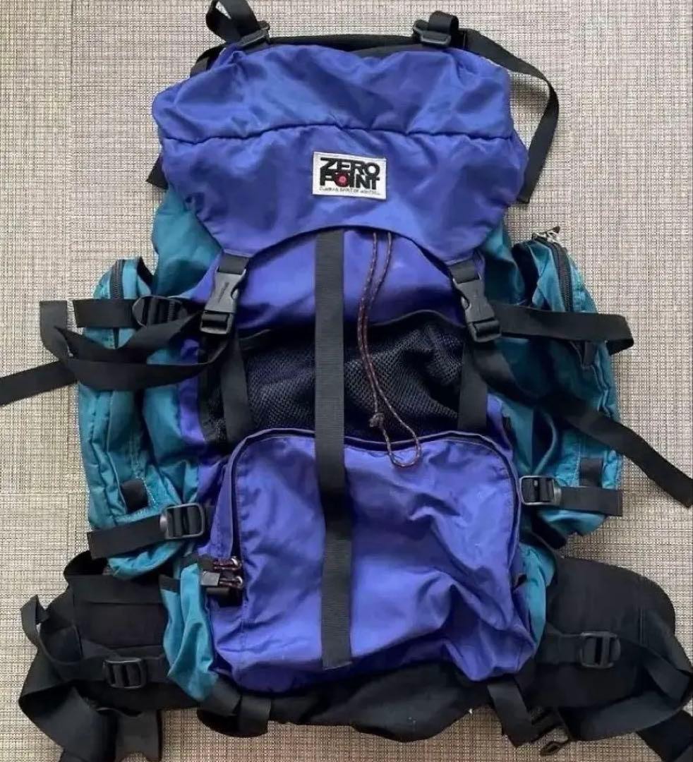 Japan Vintage Montbell ZERO POINT 45L Mountaineering Backpack - Blue ...