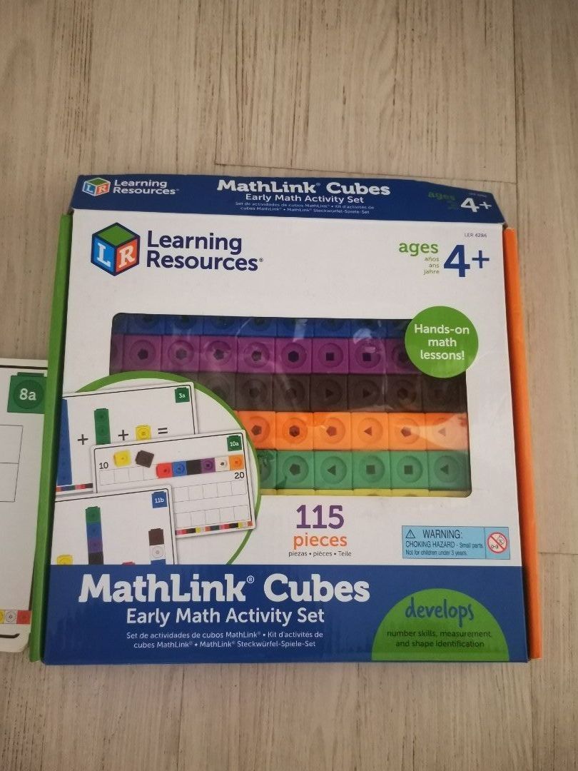 Learning Resources MathLink Cubes Early Math Activity Set, Hobbies & Toys, Toys & Games on Carousell