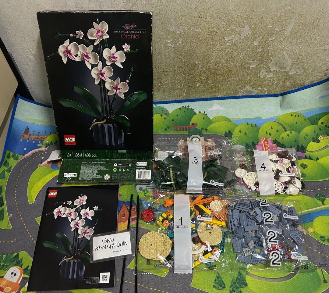 Lego Icons Orchid 10311 Artificial Plant Building Set, Hobbies & Toys ...