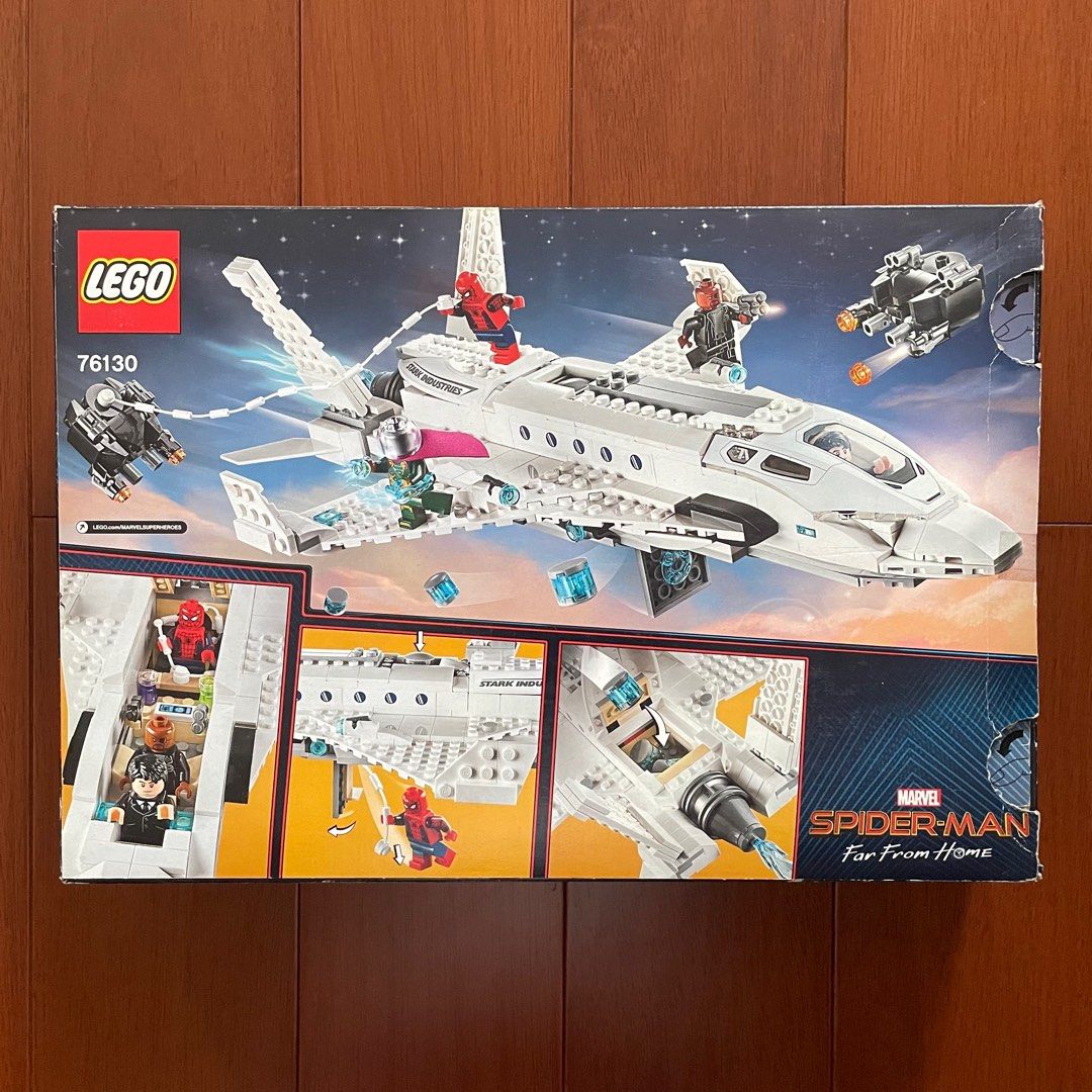 LEGO Marvel Spider-Man Stark Jet (jet and drones only), Hobbies & Toys ...