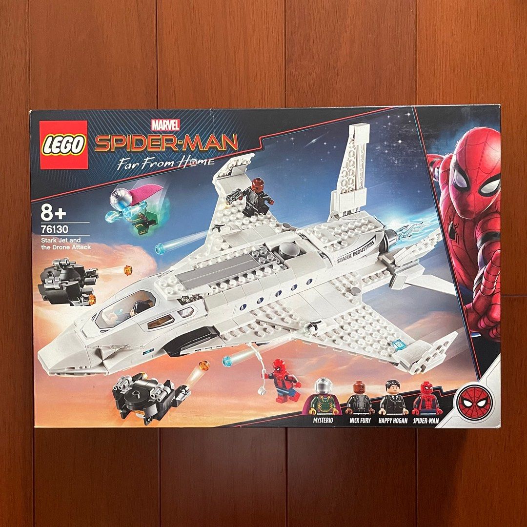 LEGO Marvel Spider-Man Stark Jet (jet and drones only), Hobbies & Toys ...