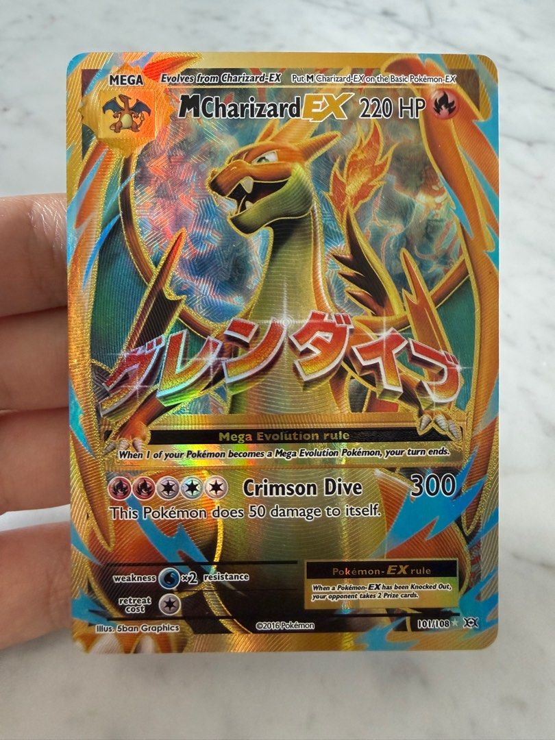 M Charizard EX Full Art Evolutions XY- Pokemon Cards, Hobbies & Toys ...