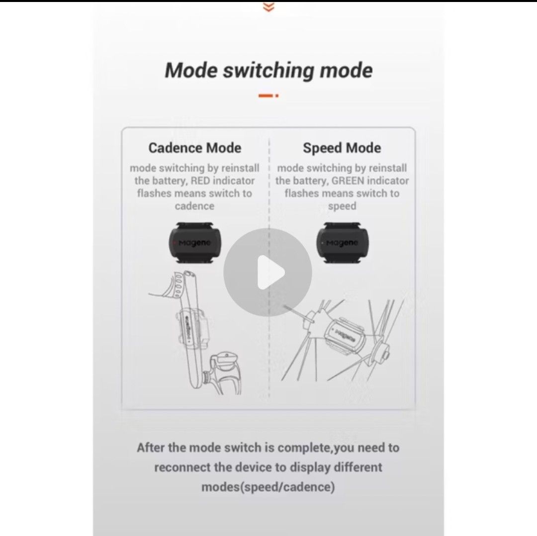 Magene S3+ speed cadence 2 in1 sensor, Sports Equipment, Bicycles ...