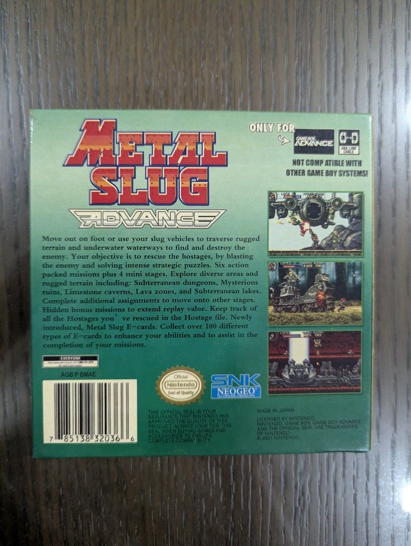 Metal Slug Advance - Game Boy Advance, Hobbies & Toys, Toys & Games on ...
