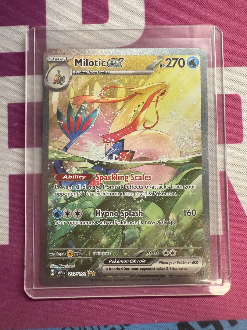 Milotic ex SIR Surging Sparks 237 Pokemon, Hobbies & Toys, Toys & Games ...