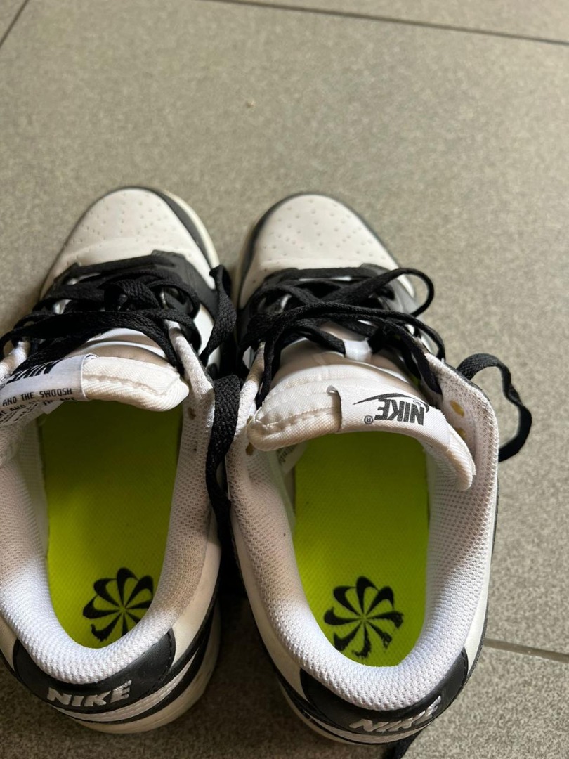Nike Dunk Panda Low Recycled Material Original, Fesyen Wanita, Sepatu ...