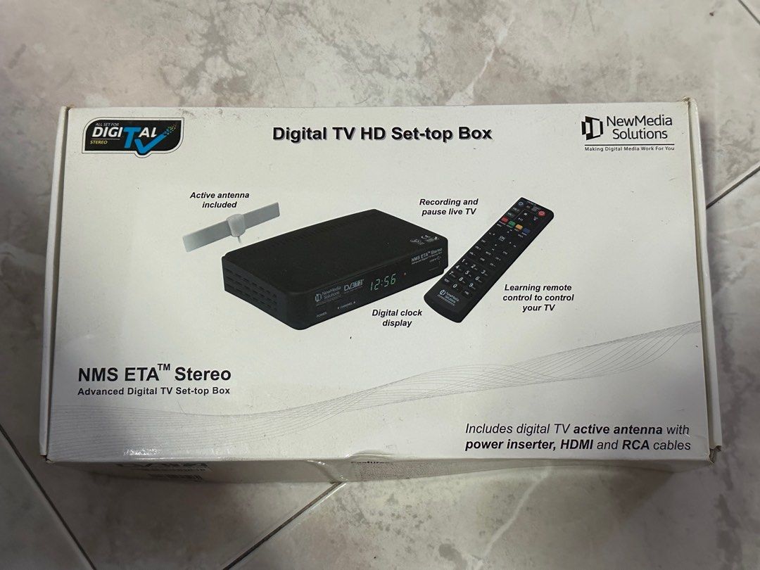 NMS ETA Stereo Digital TV HD Set-top Box, TV & Home Appliances, TV ...