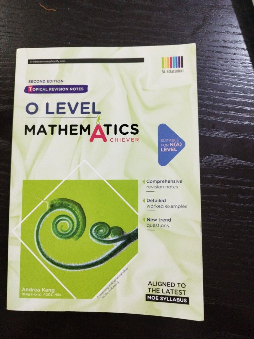 O Level Mathematics Achiever Topical Revision Notes, Hobbies & Toys ...