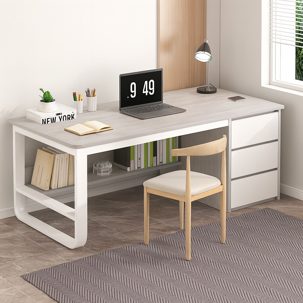Office Work Table With Drawers | Modern Computer Study Desk ...