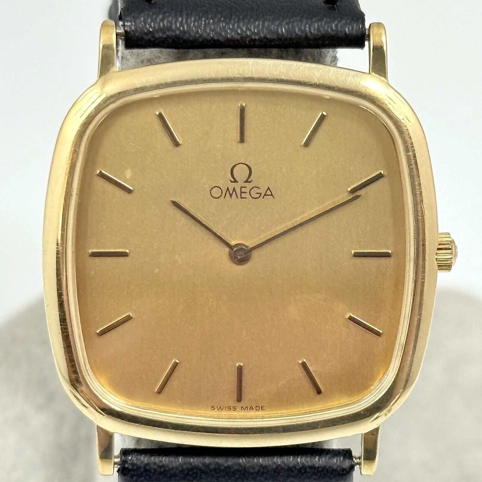 OMEGA DE VILLE Cal.1378 MEN'S GOLD PLATED VINTAGE WATCH SWISS MADE ...