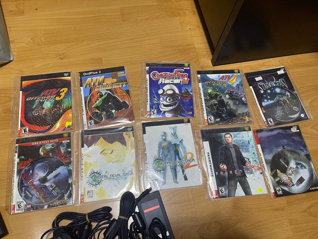 PS2 Slim SCPH-77000 With 10 Games, Video Gaming, Video Game Consoles ...