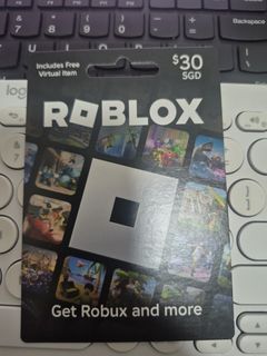 30SGD roblox gift card, Video Gaming, Gaming Accessories, Game Gift ...