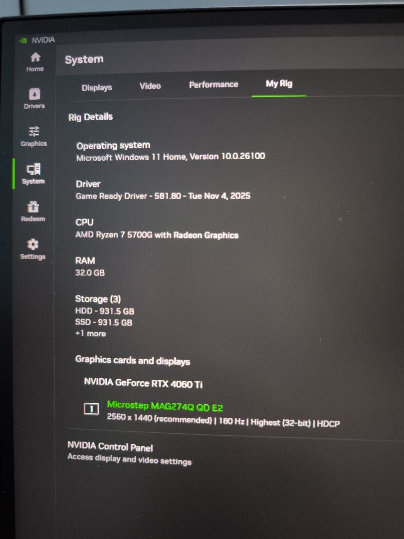 [can nego] Ryzen 7 5700g, Rtx 4060 ti ROG 8gb, 32gb 3200mhz ram, ASRock ...