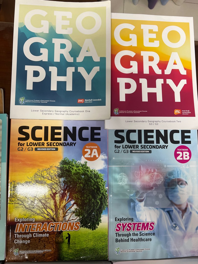 Secondary School Textbooks - Geography, Science, Math, etc., Hobbies ...