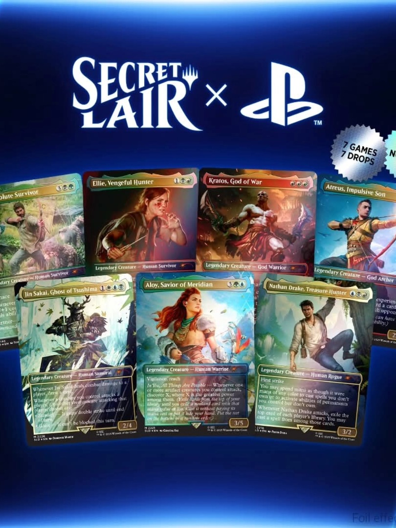 Secret Lair x PlayStation Foil Edition MTG Cards, Hobbies & Toys, Toys ...