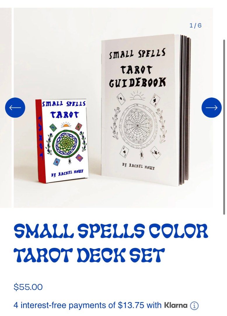 Small Spells Colour Tarot Deck Set by Rachel Howe, Hobbies & Toys, Toys ...