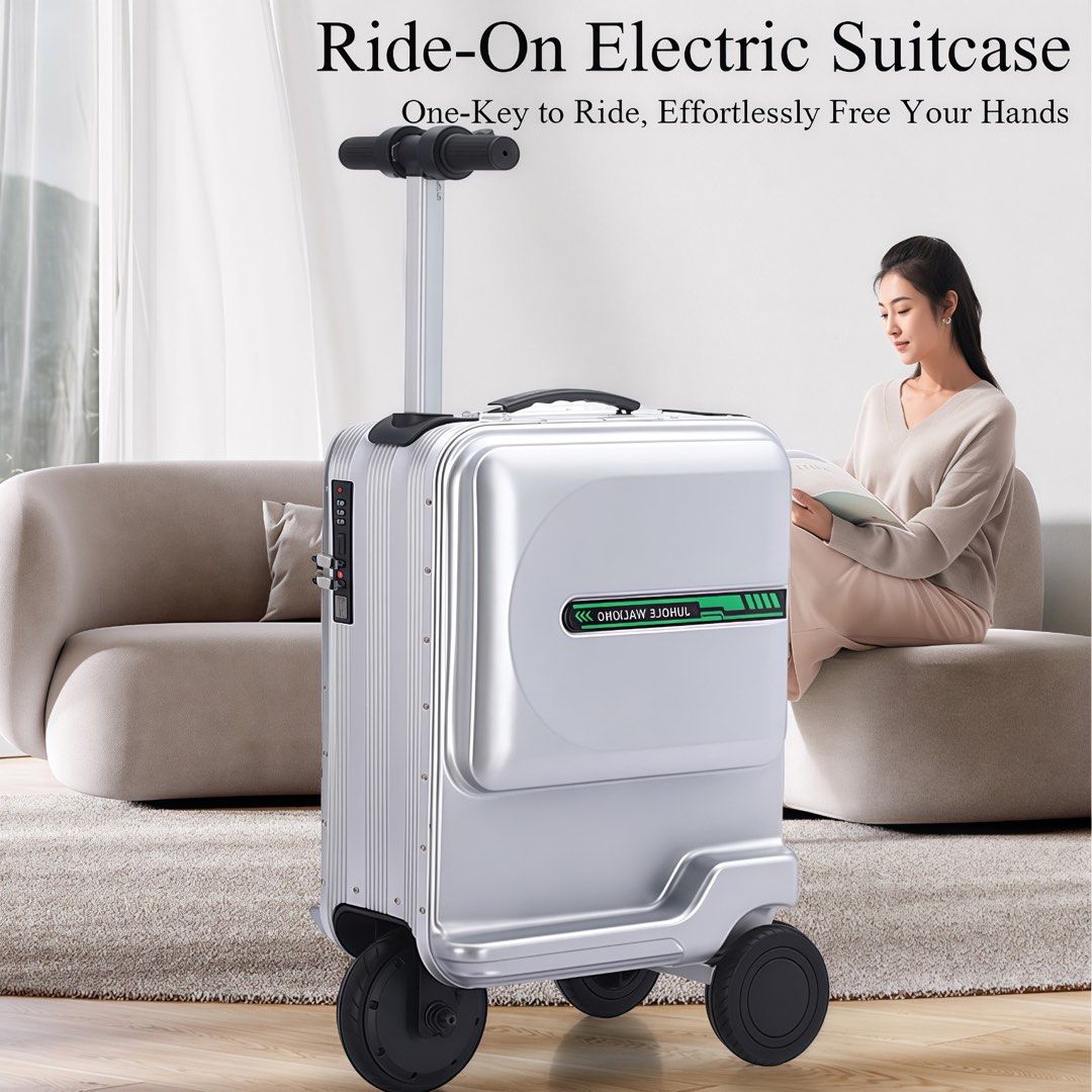 Smart Electric Luggage 20" Auto-Follow Carry-On Suitcase, Ride-On ...