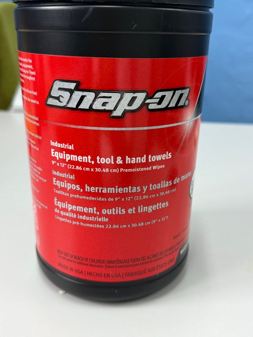 SNAP-ON USA Hand and Tool Cleansing Wipes (10137018589), Furniture ...