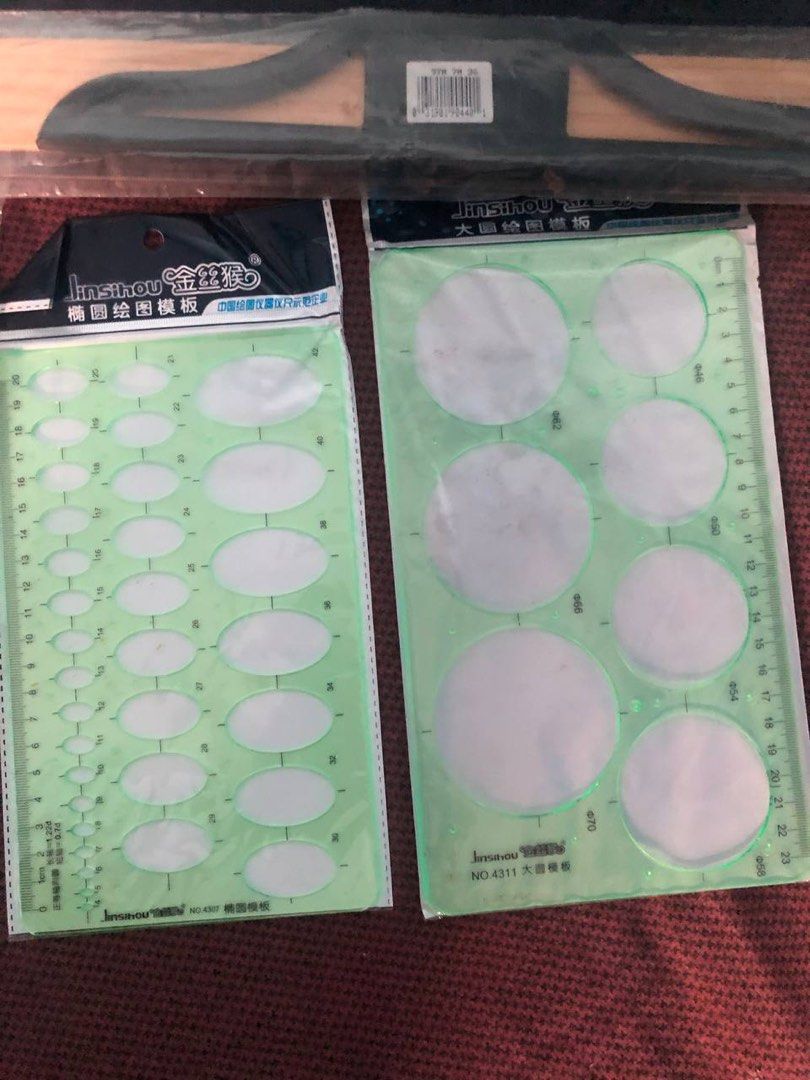 Staedtler Mars T-Square, Drafting Pencils, Curve Set, canister, rulers ...