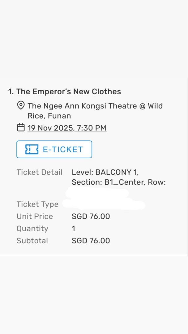 The Emperor's New Clothes - 19 Nov 2025 T, Tickets & Vouchers, Event ...