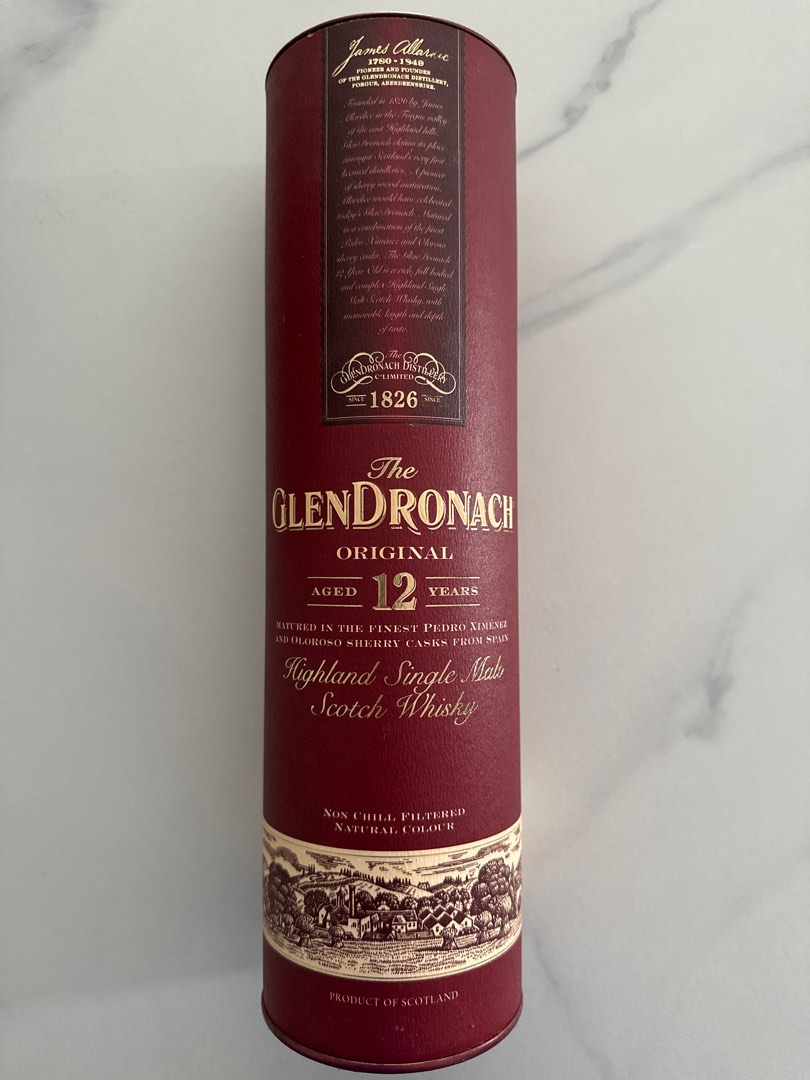 The Glendronach Original 12 Year Old Highland Single Malt Scotch Whisky ...