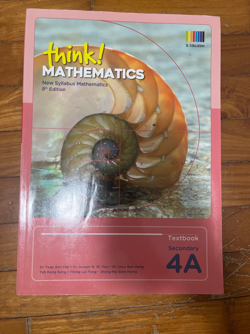 Think! Mathematics Secondary 4A/4B Textbook, Hobbies & Toys, Books ...