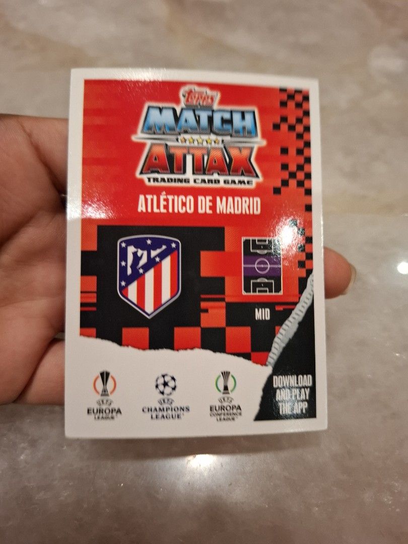 Topps Match Attax Marcos Llorente Trading Card, Hobbies & Toys, Toys ...